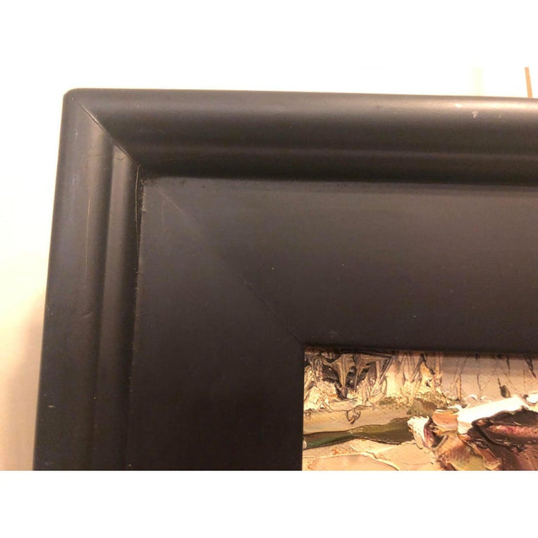 1980s Oil on Canvas Painting of Store Front Street Scene