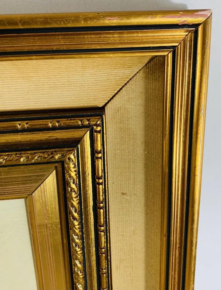 Impressionistic Oil on Canvas Framed and Signed by Artist M. Rondelli