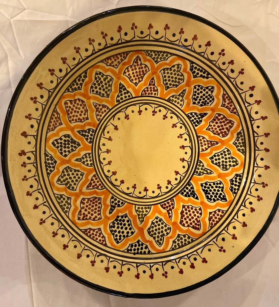 Handmade Large Colorful Ceramic Serving Decorative, Center Table Plate