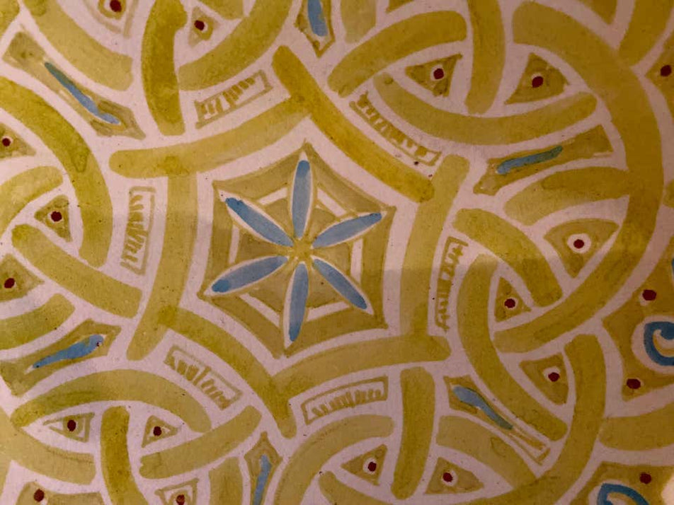 Handmade Large Colorful Ceramic Serving Decorative, Center Table Plate