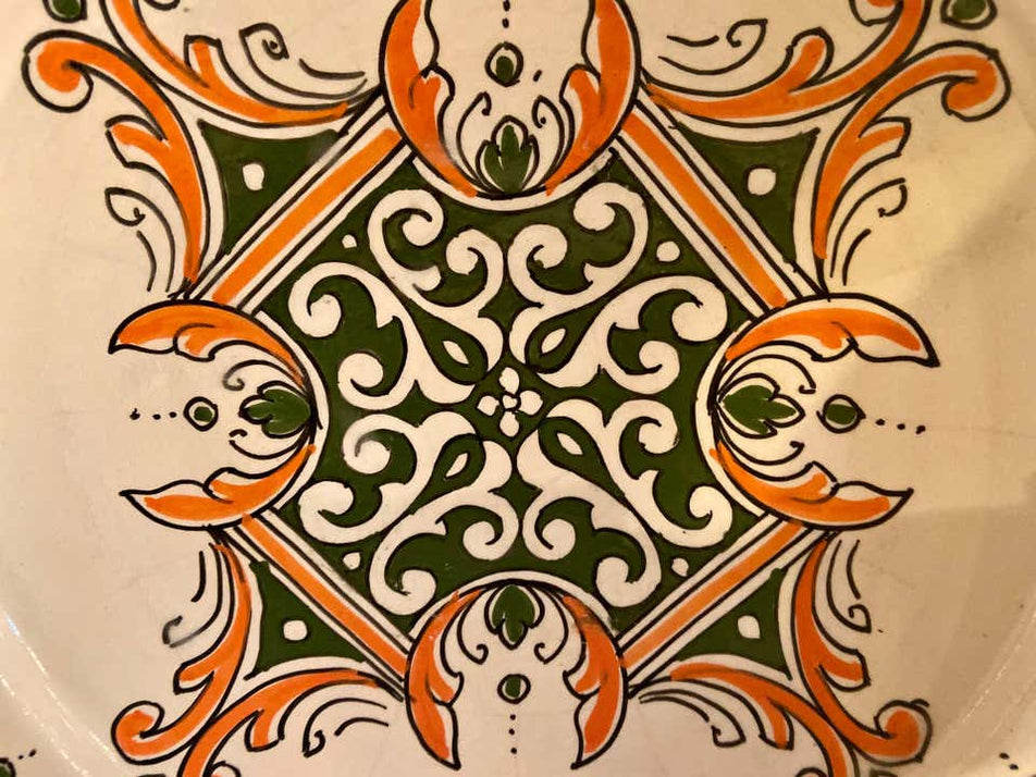 Handmade Large Colorful Ceramic Serving Decorative, Center Table Plate