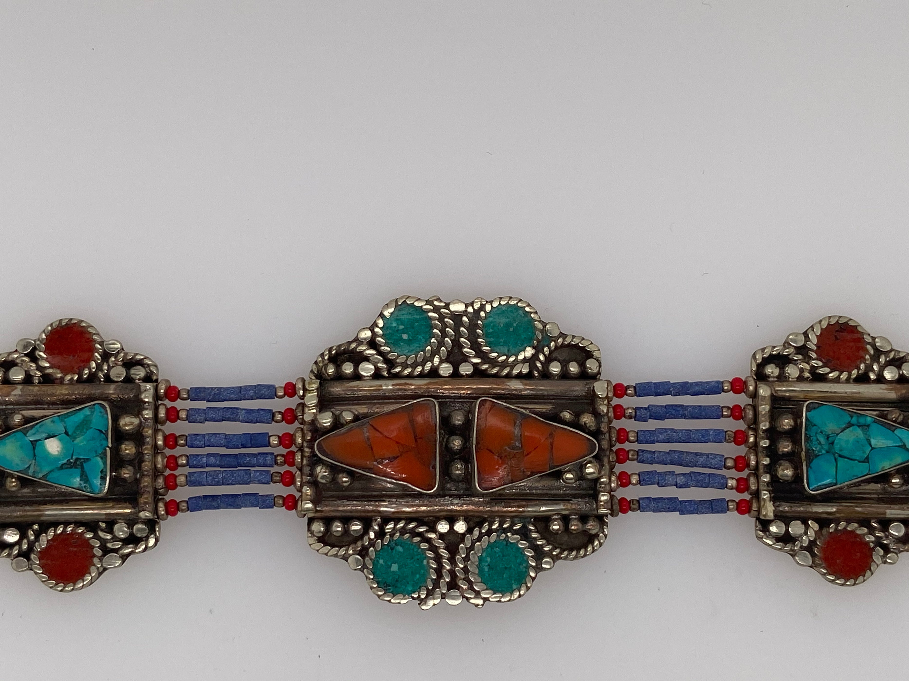 Moroccan Moorish Antique Silver Bracelet
