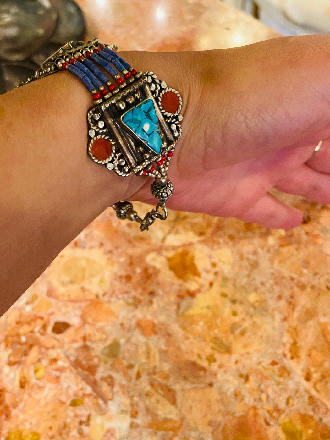 Moroccan Moorish Antique Silver Bracelet