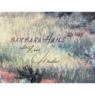 Barbara Hails Landscape Print Matted, Framed an Signed