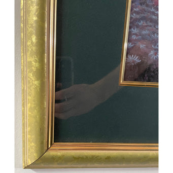 Barbara Hails Landscape Print Matted, Framed an Signed