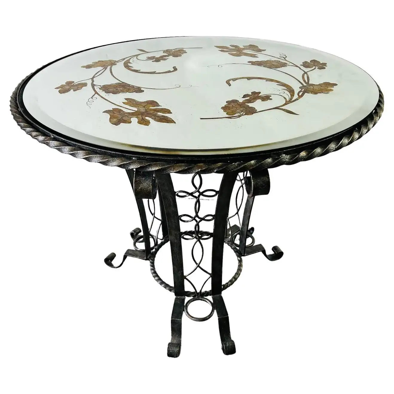 Wrought Iron Round Table