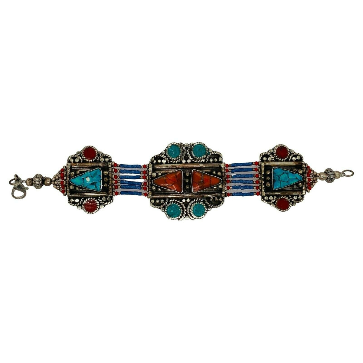 Moroccan Moorish Antique Silver Bracelet