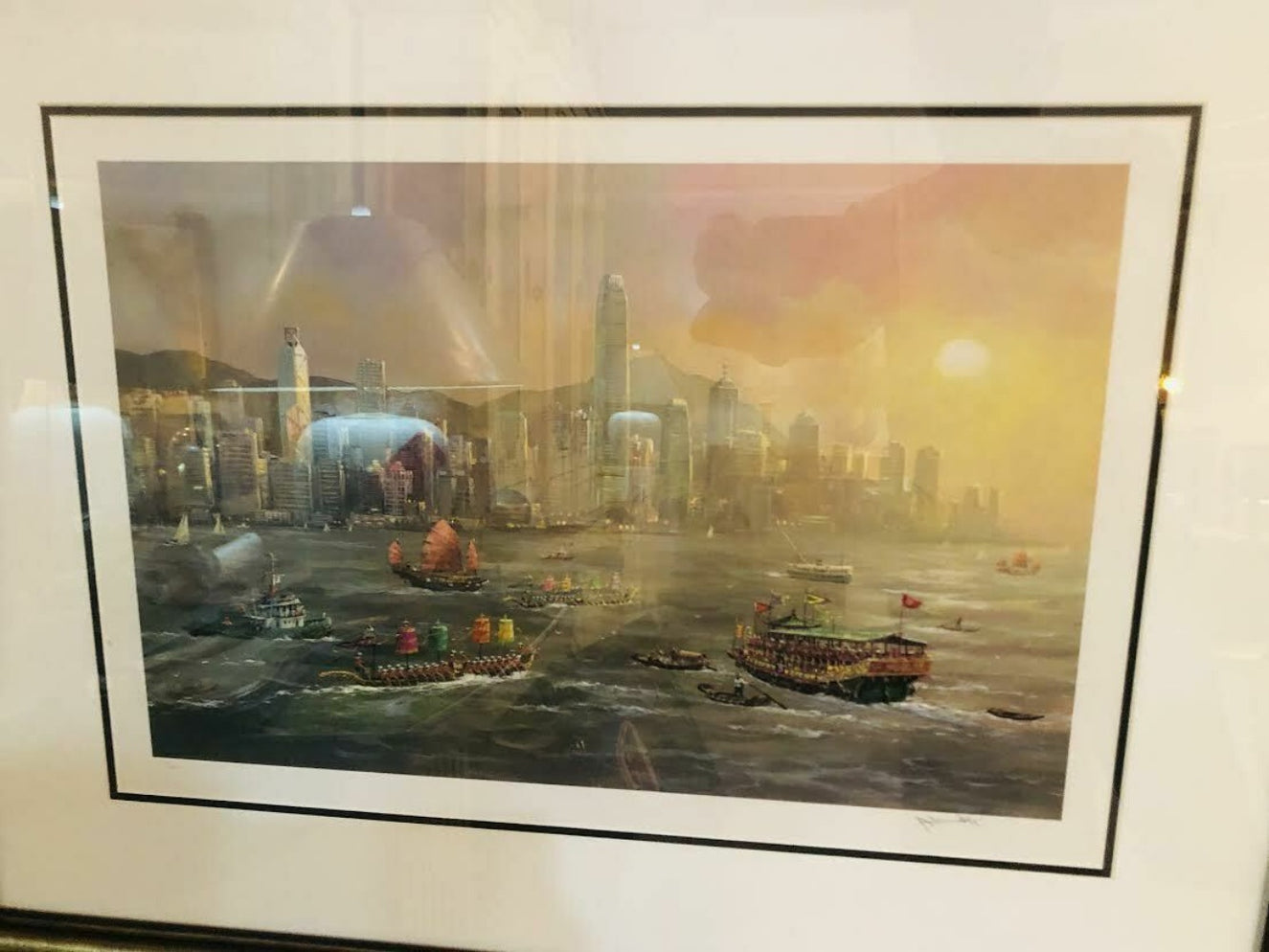Alexander Chen Stereolithograph Signed and Numbered Framed Print, a Pa
